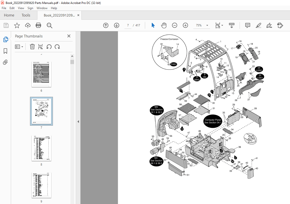 Crown Forklift SC 4000 Parts Manual – PDF DOWNLOAD