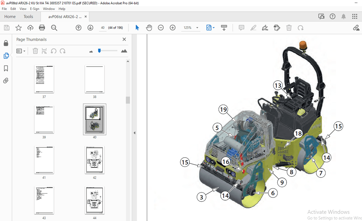 AMMANN ARX 23-2 ARX 26-2 RODILLO DE MANUAL DE MANEJO - PDF