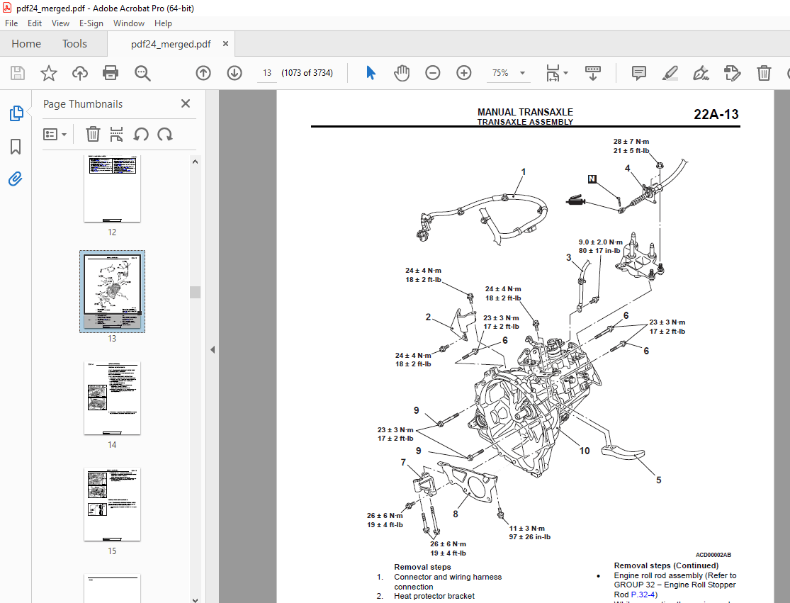 Mitsubishi 2015 Mirage Body Service Manual (Vol 1 & 2) – PDF DOWNLOAD