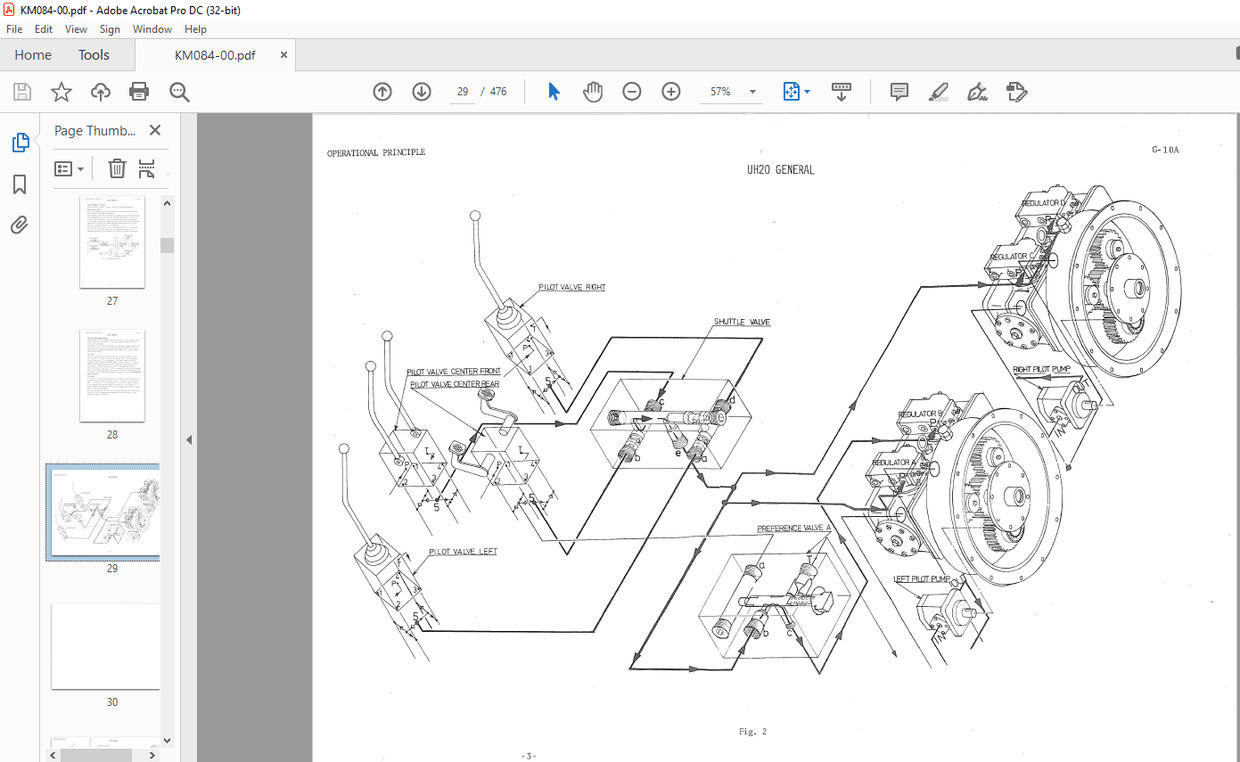 Hitachi Hydraulic Excavator UH20 Service Manual(KM084-00) – PDF DOWNLOAD