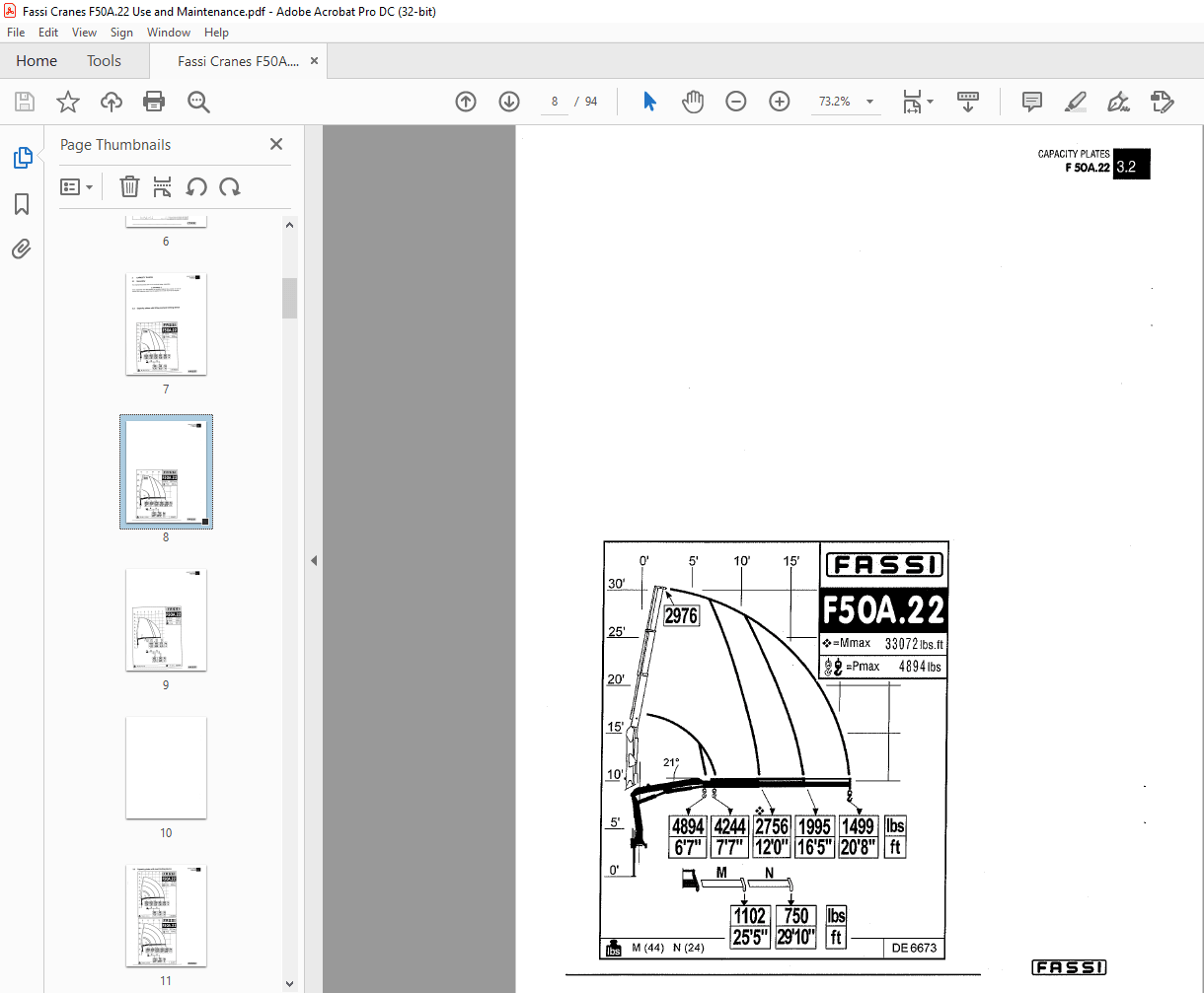 Fassi Cranes F50A.22 Use and Maintenance Manual 5001 – PDF DOWNLOAD