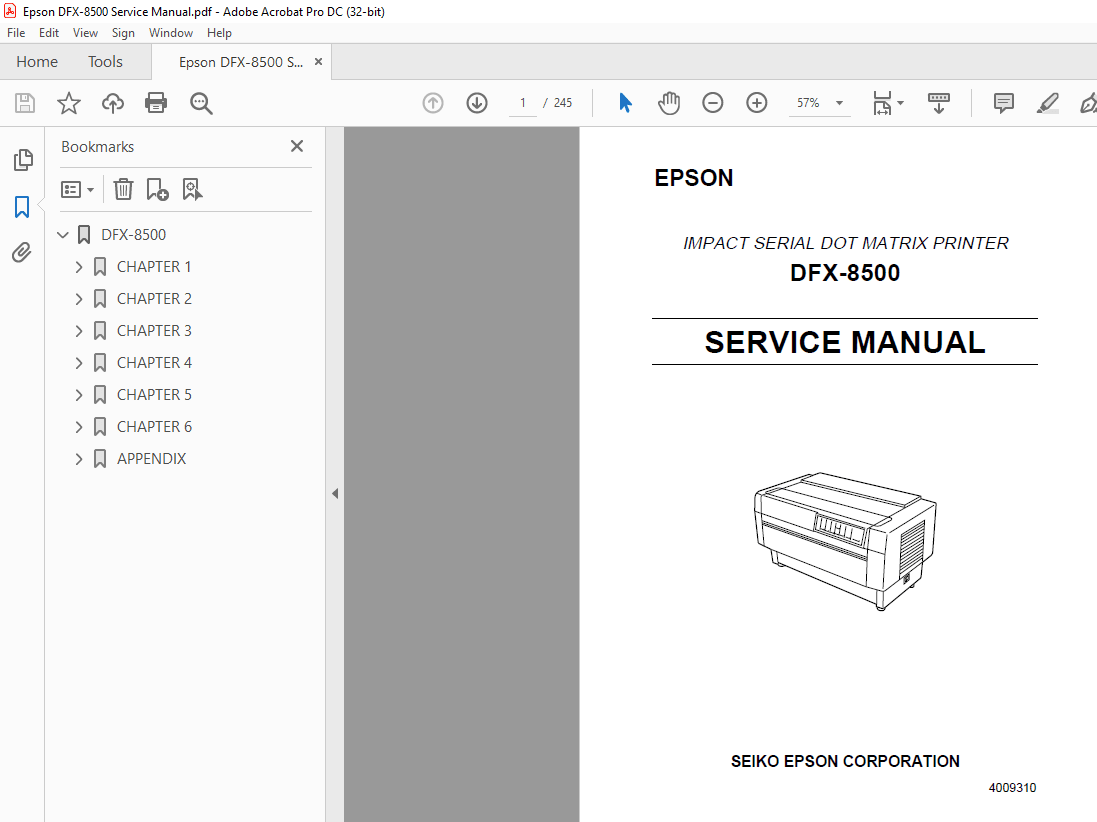 Epson DFX-8500 Service Manual - PDF DOWNLOAD