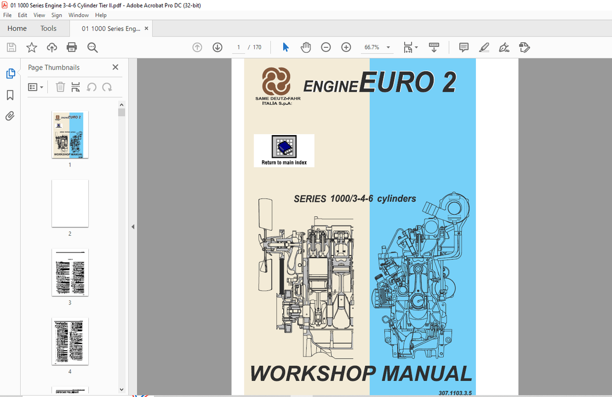 AGCO NA Engine EURO 2 Series 1000 3-4-6 Cylinders Workshop Manual – PDF ...