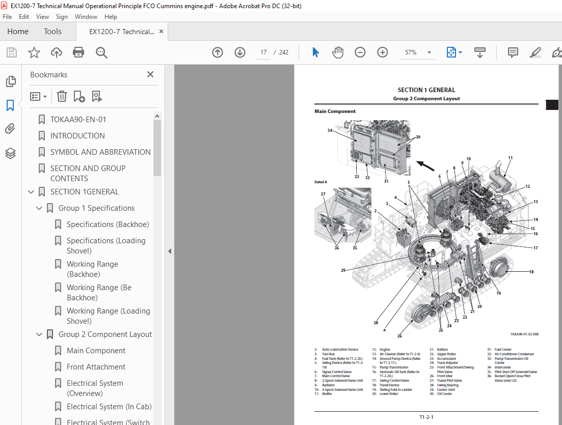 Hitachi EX1200-7 Hydraulic Excavator FCO Cummins engine Operational ...