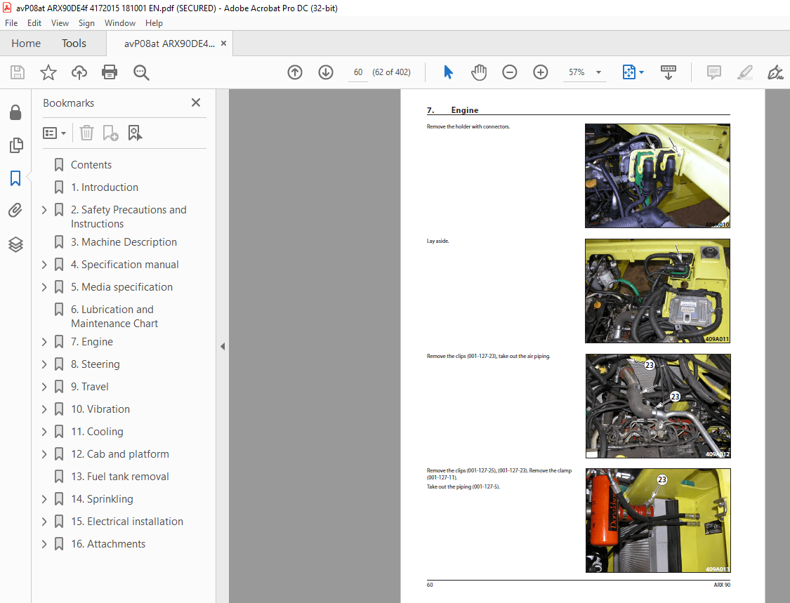 Ammann ARX 90 Tandem Roller Workshop Manual 4172015 - PDF