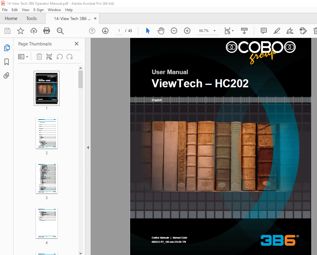 COBO ViewTech HC202 User Manual – PDF DOWNLOAD