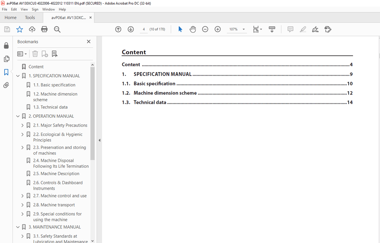 Ammann AV 130 X Tandem Roller Operating Manual 4022006 PDF