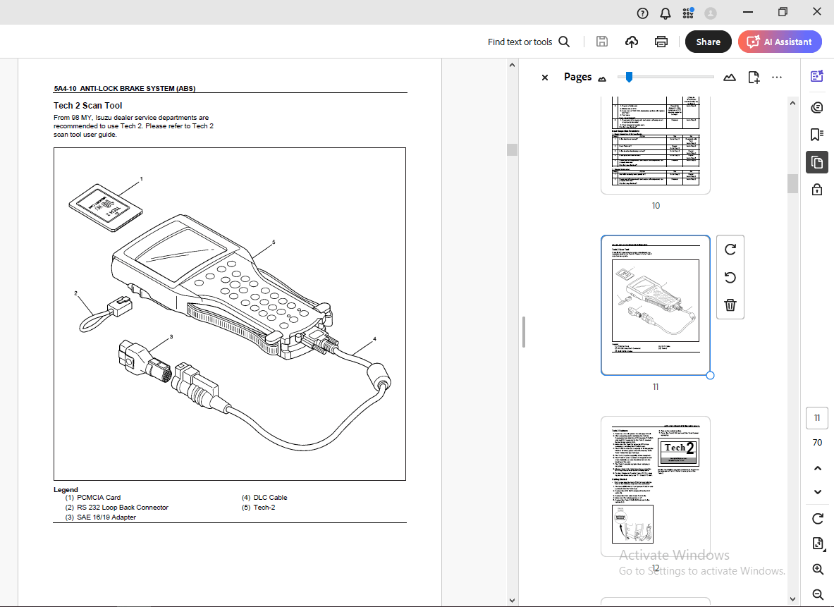 Isuzu ANTI-LOCK BRAKE SYSTEM(ABS) Workshop Manual (Section 5A4)- PDF ...