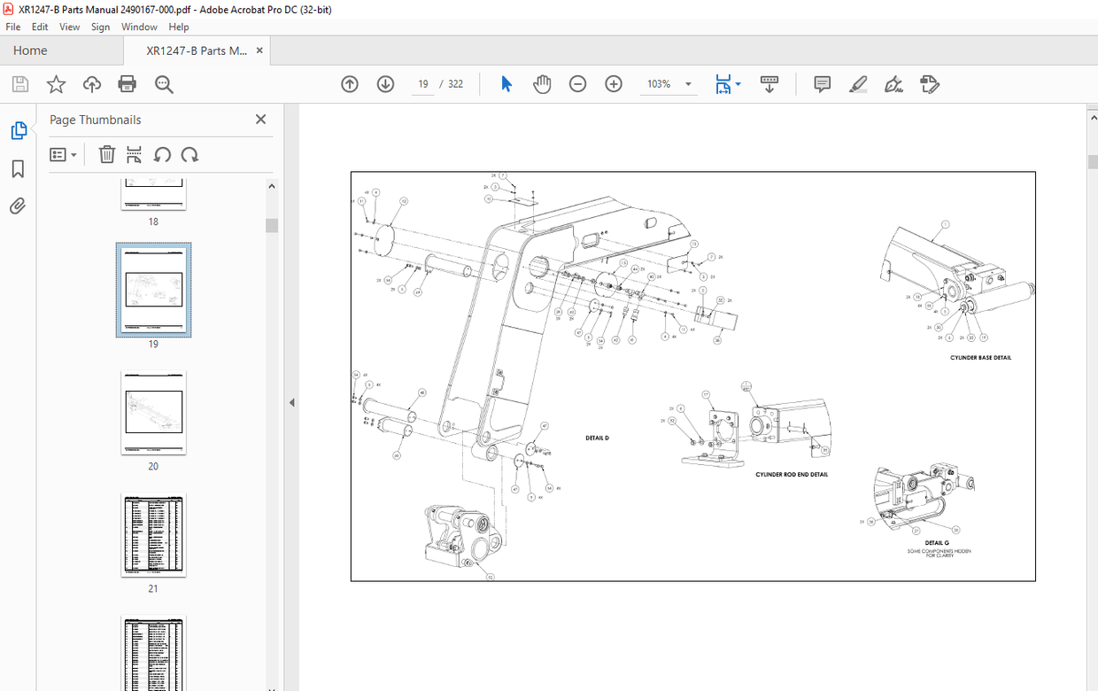 Xtreme XR1247-B Telehandler Parts Manual 2490167-000 – PDF DOWNLOAD
