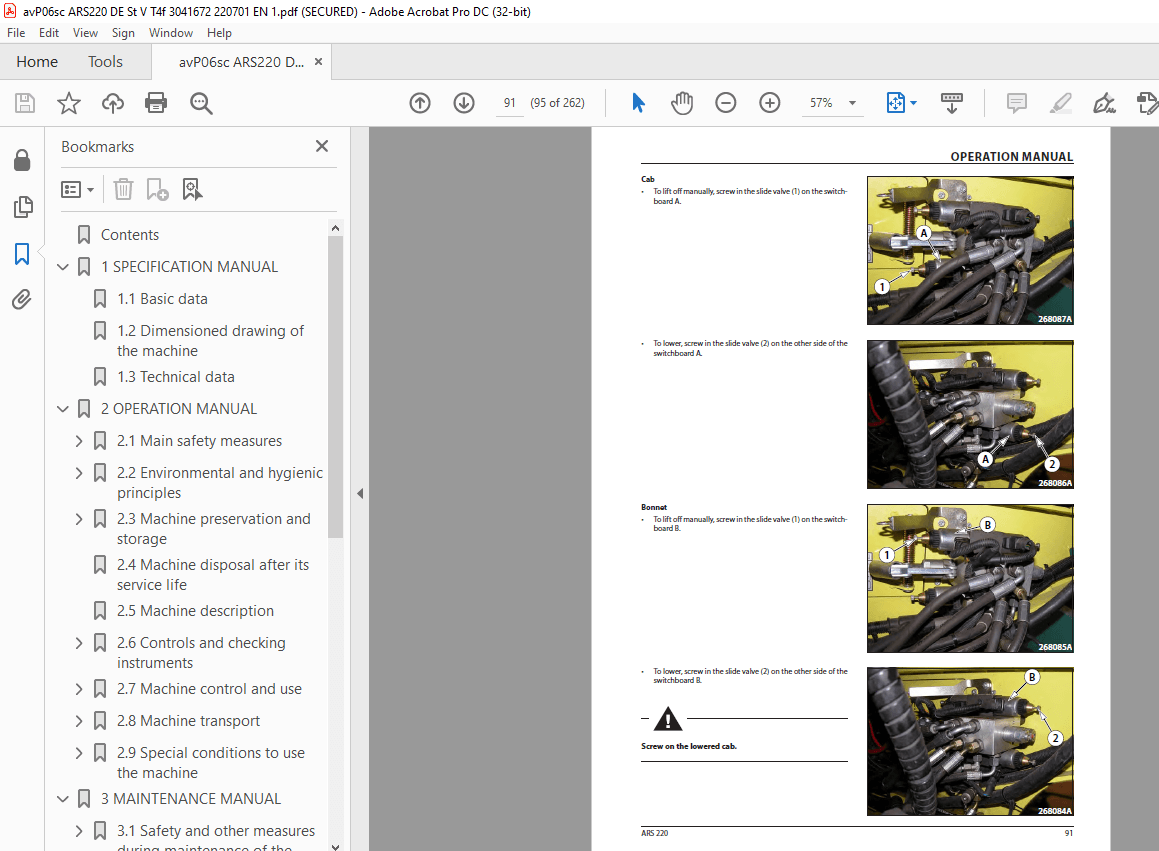 Ammann ASC 220 Single Drum Roller Operating Manual 3041672 - PDF