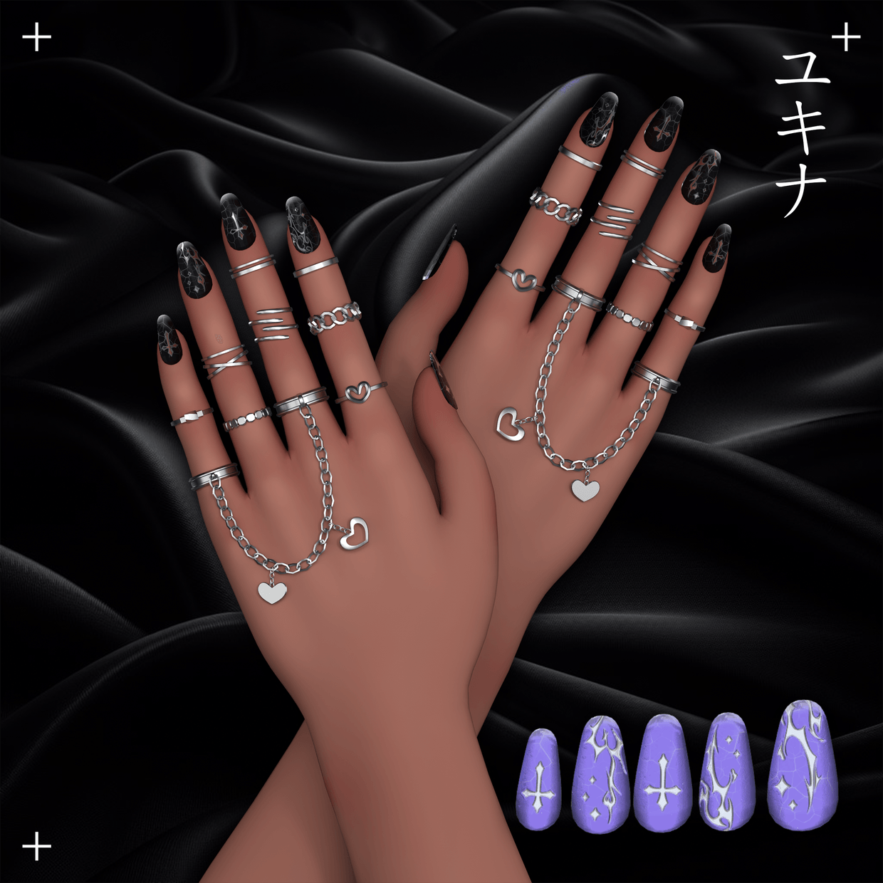 Chrome Nails & Rings