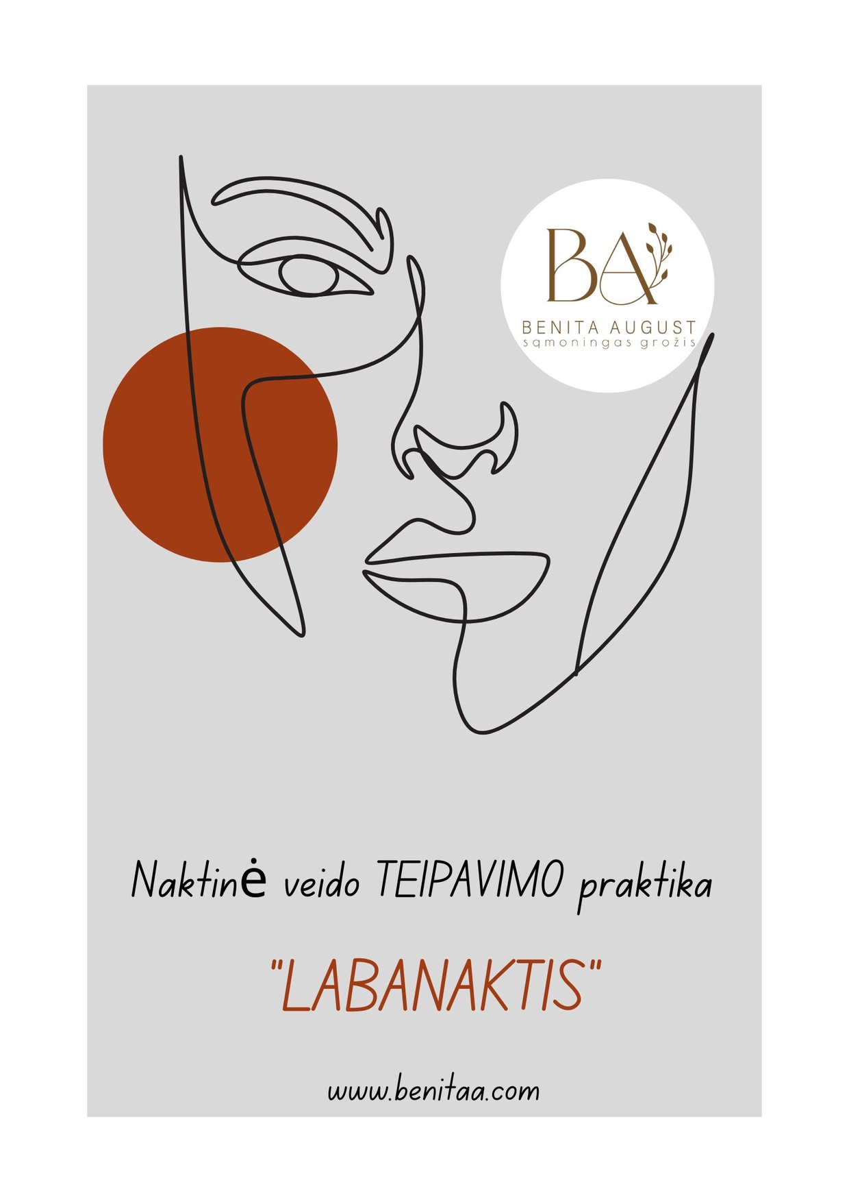 Naktinė veido teipavimo praktika "LABANAKTIS"