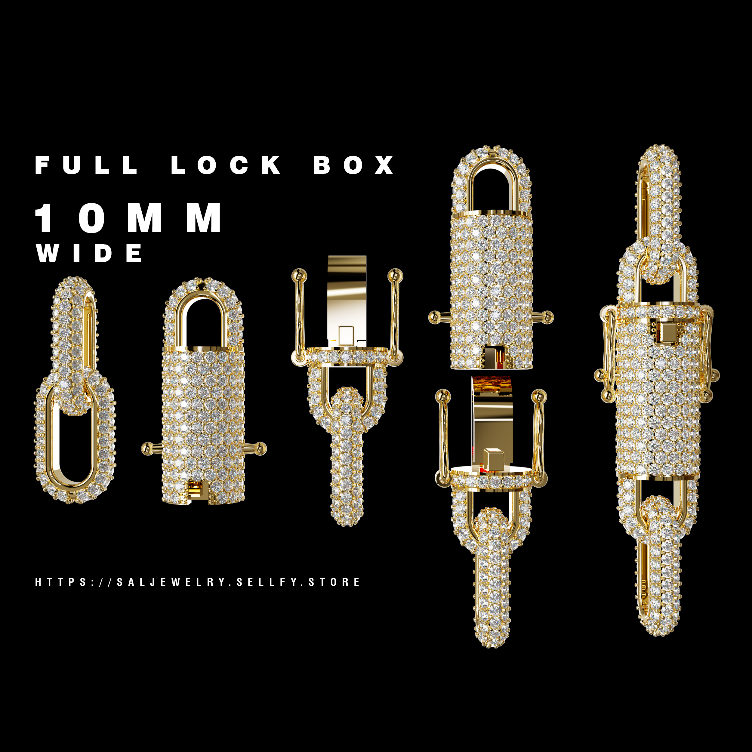 Luxury Diamond Full Lock Box Bracelet