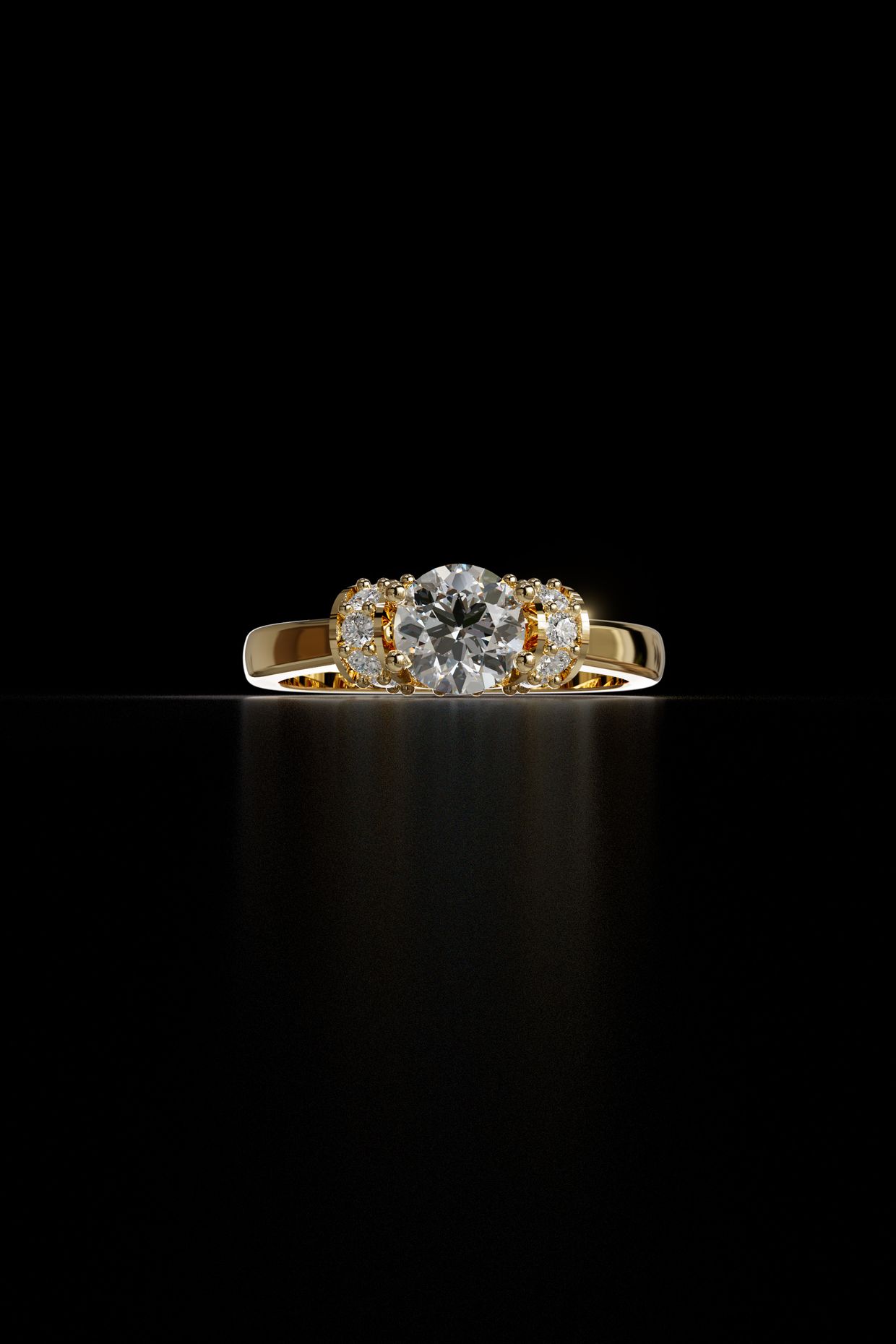 Luxury Engagement Ring STL – Diamond Ring 3D Model Design for 3D ...