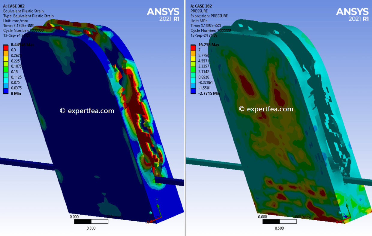 ANSYS Workbench 2021 R1 solved WBPZ archive + 3D model for sawing a concrete tile