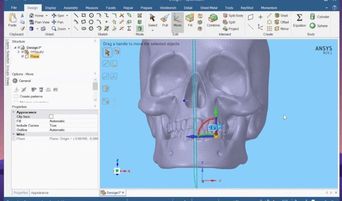 VIDEO: Spaceclaim modeling and ANSYS Workbench tutorial for skull-teeth ...