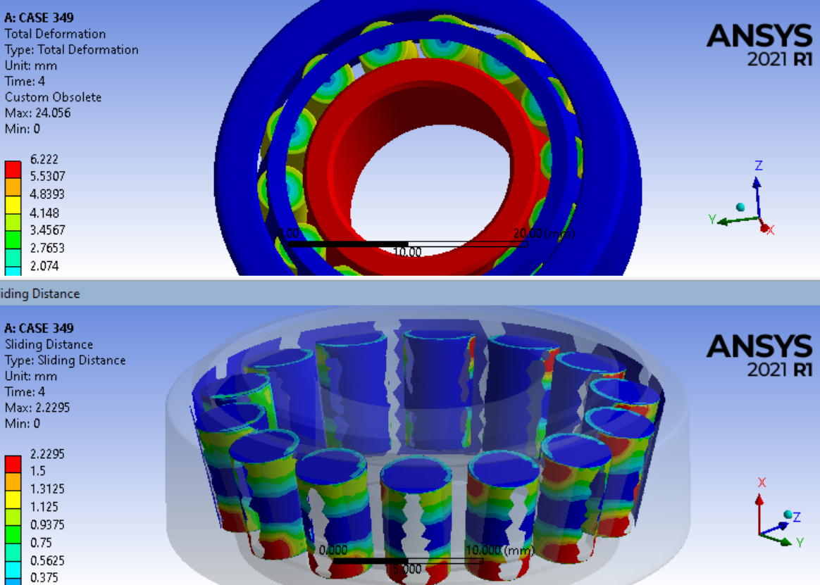 ANSYS Workbench 2021 R1 WBPZ archive + 3D model of tapered roller bearing FEA