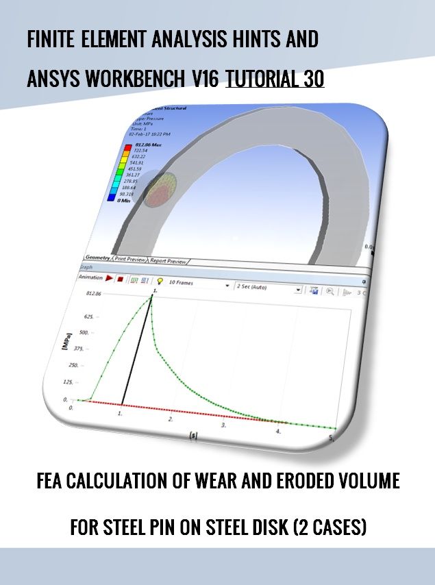 ANSYS Workbench 16.2 Mechdat file + fully solved ANSYS Workbench 2019 R3 + 3D model for Tutorial 30