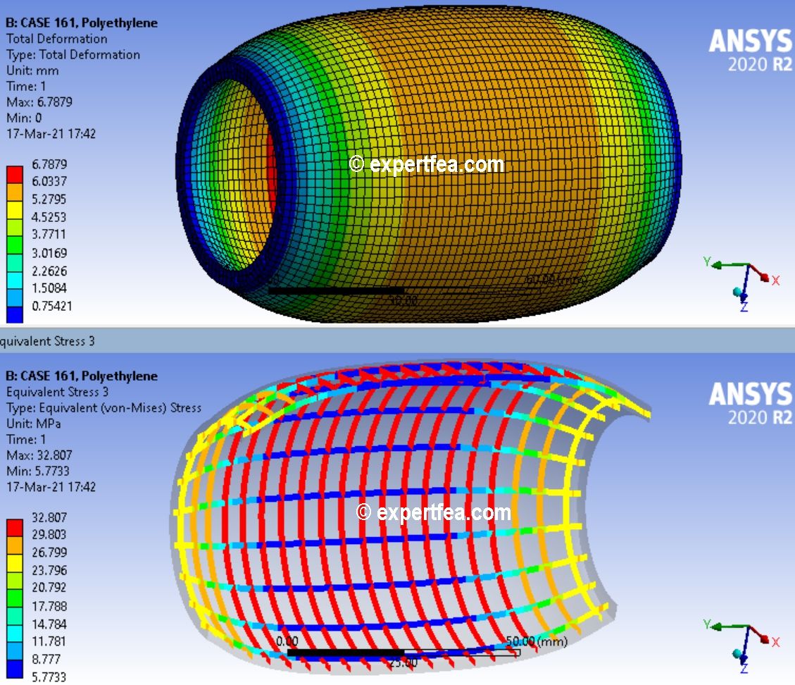 ANSYS Workbench 2020 R2 solved archive and 3D model for rubber ...