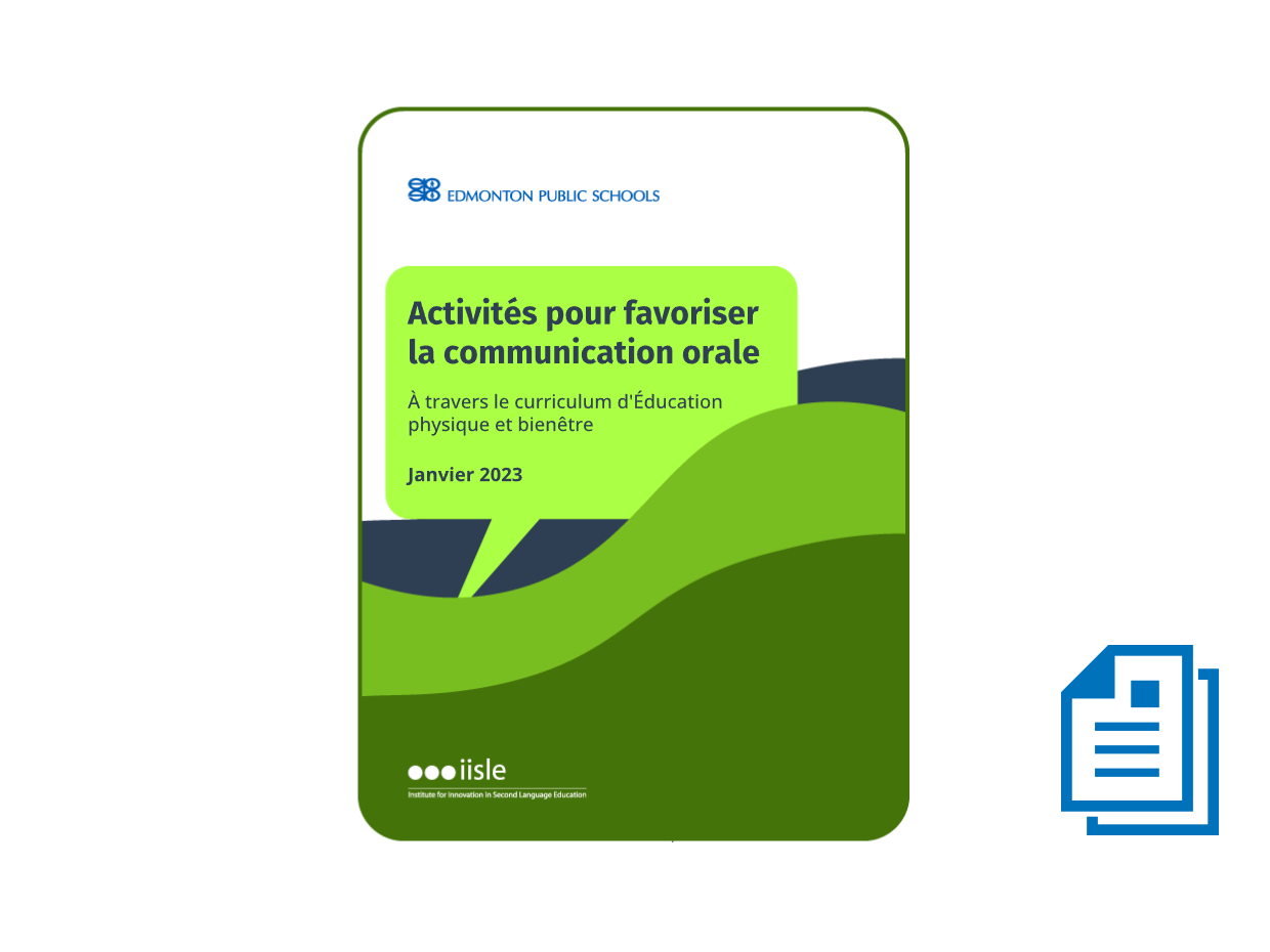 Favoriser la communication orale en immersion française - Kindergarten ...
