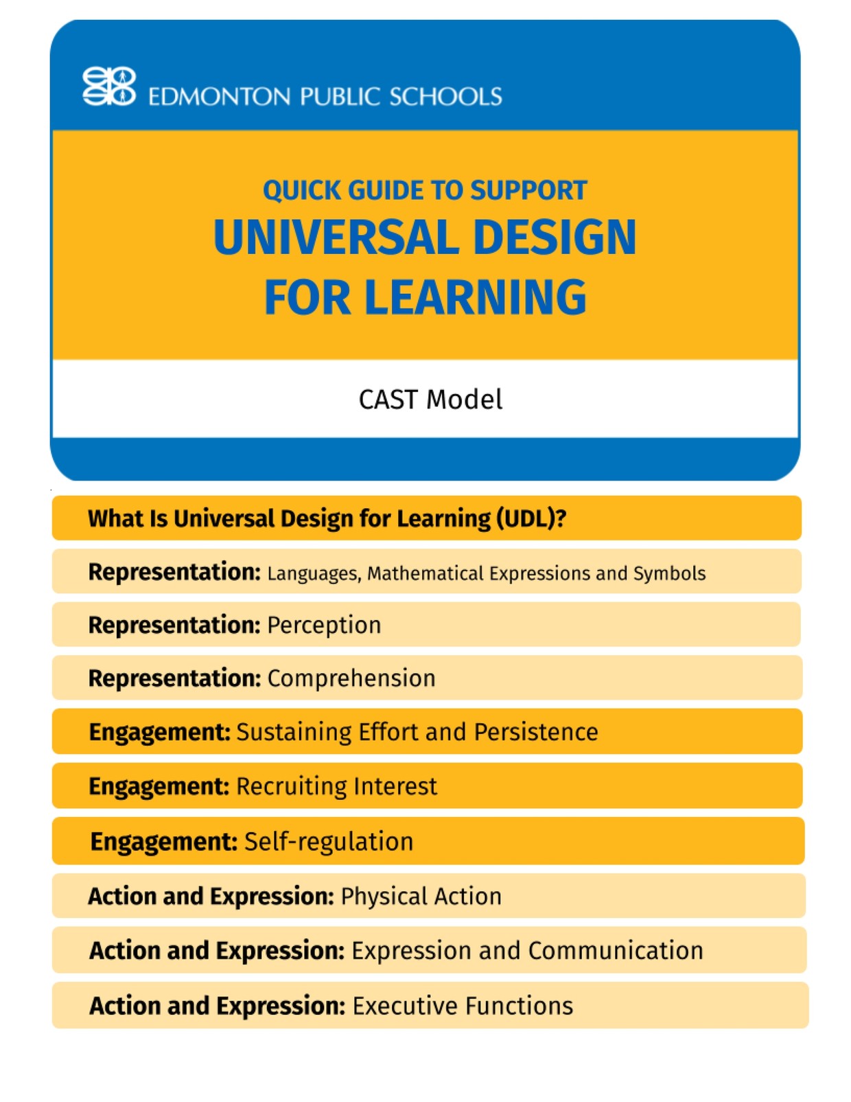 Universal Design for Learning Flipbook