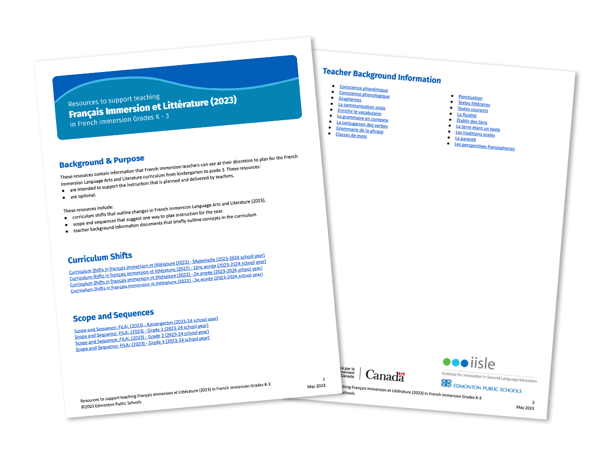 Resources to support teaching Français immersion et Littérature (2023 ...