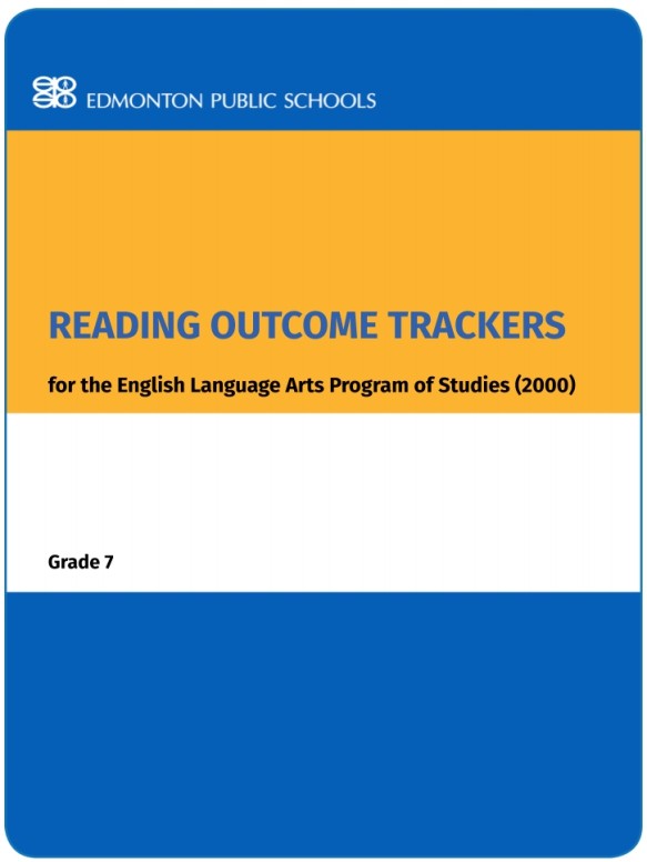 Reading Outcome Trackers for the English Language Arts Program of ...