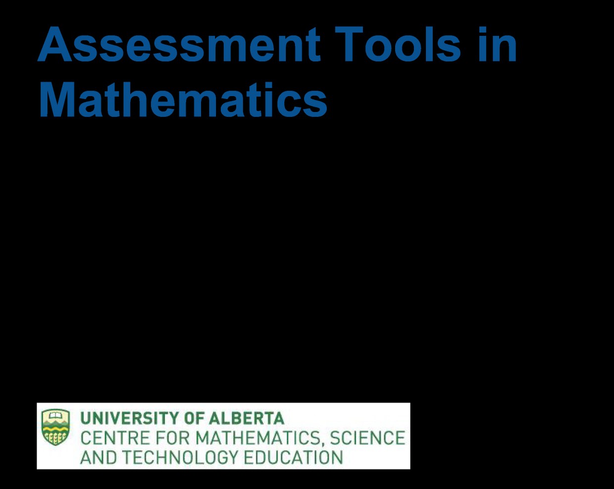 Assessment Tools in Mathematics