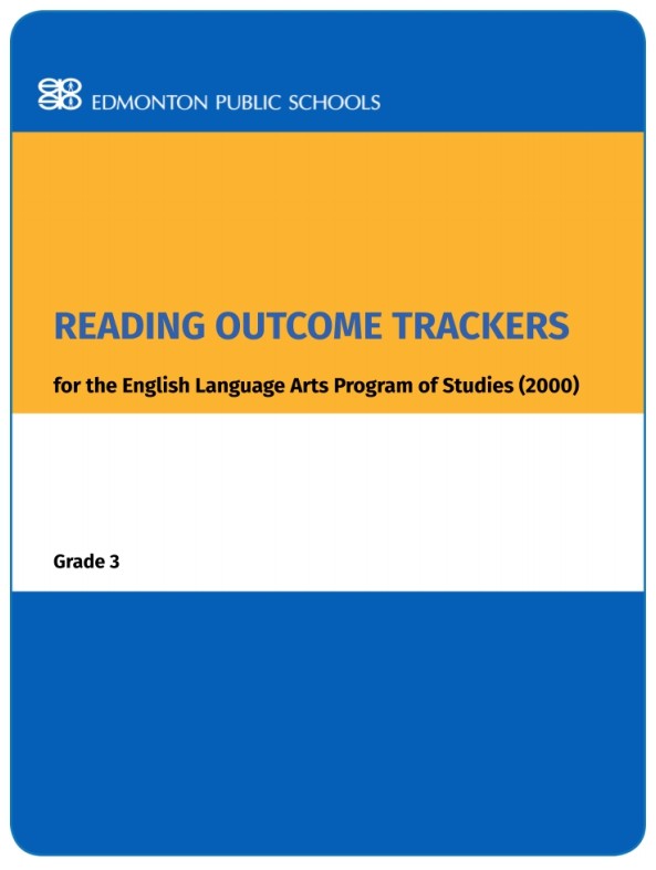 Reading Outcome Trackers for the English Language Arts Program of ...