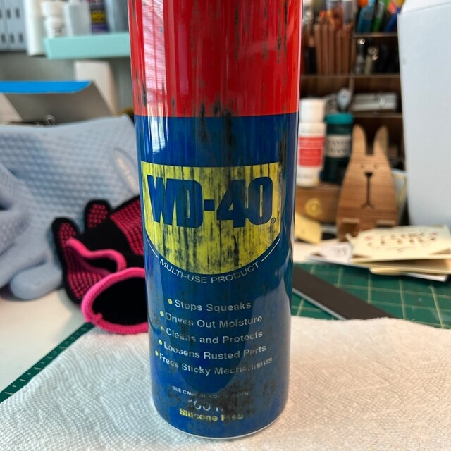 Dirty WD 40 PNG Design Label File Motor Digital Grunge