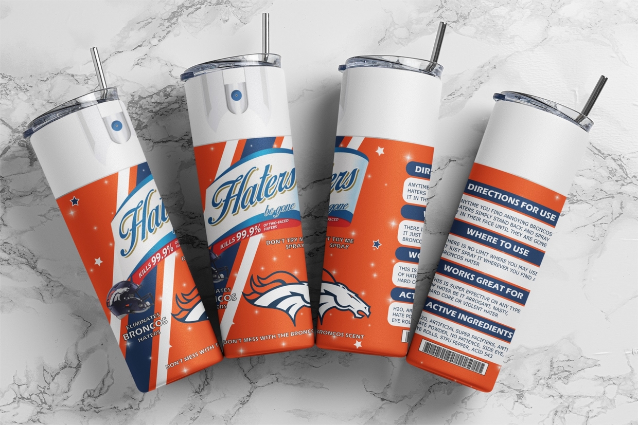 Denver Broncos Haters Be Gone PNG Design Label File Digital PNG ...