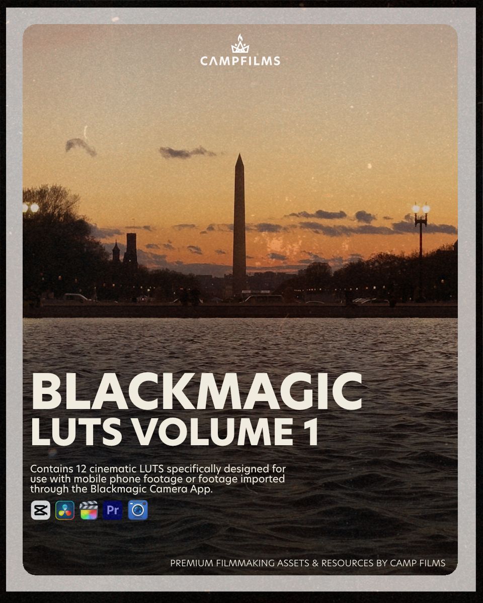 Blackmagic Camera LUTs Volume 1 – 12 Cinematic LUTs for Stunning Footage