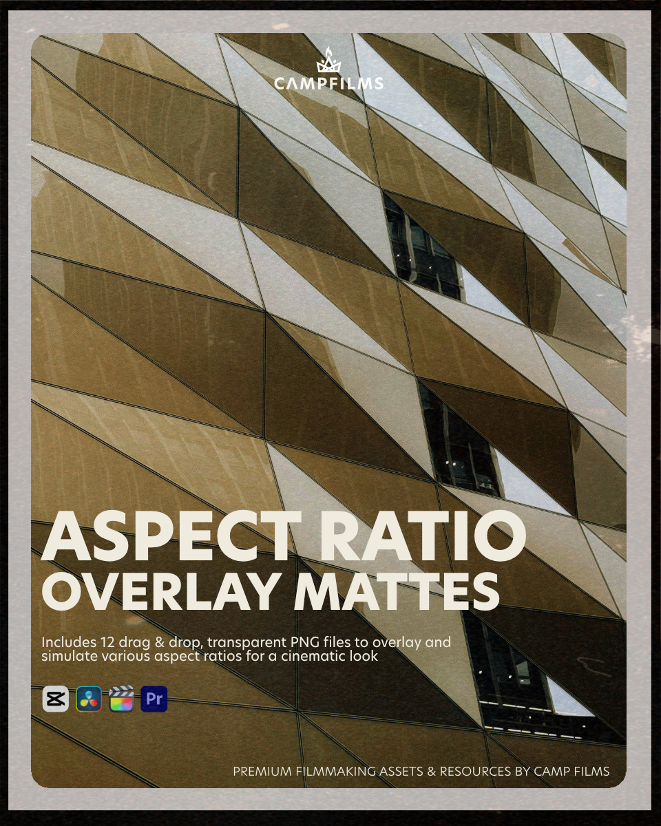 Give Your Videos a Film Look with Aspect Ratio Overlay Mattes Pack