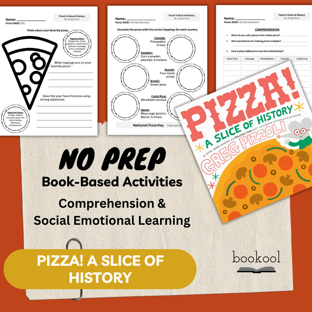 Pizza A Slice of History by Greg Pizzoli Literacy Activities