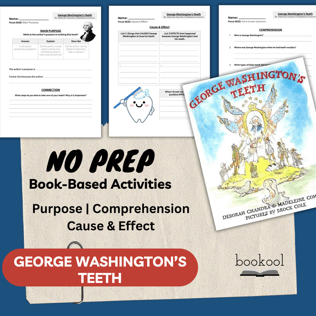 George Washington's Teeth by Deborah Chandra Activities