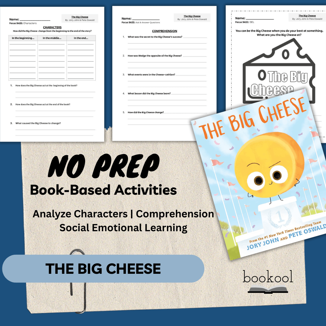 The Big Cheese Literacy Activities and Lesson Plan