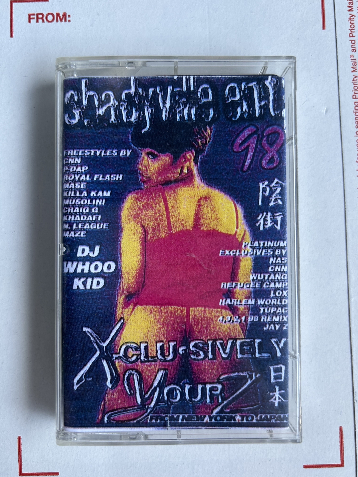 DJ WHOO KID XCLUSIVELY YOURZ 90S HIP HOP MIXTAPE CASSETTE TAPE