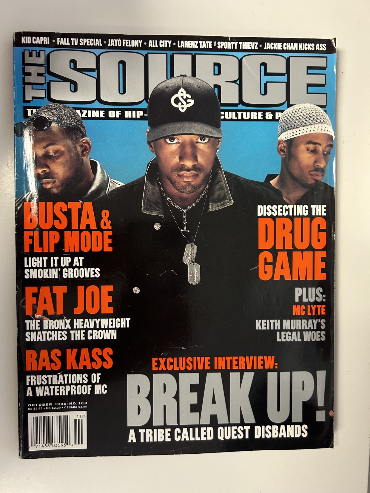 THE SOURCE MAGAZINE ISSUE 109 OCTOBER 1999 A TRIBE CALLED QUEST