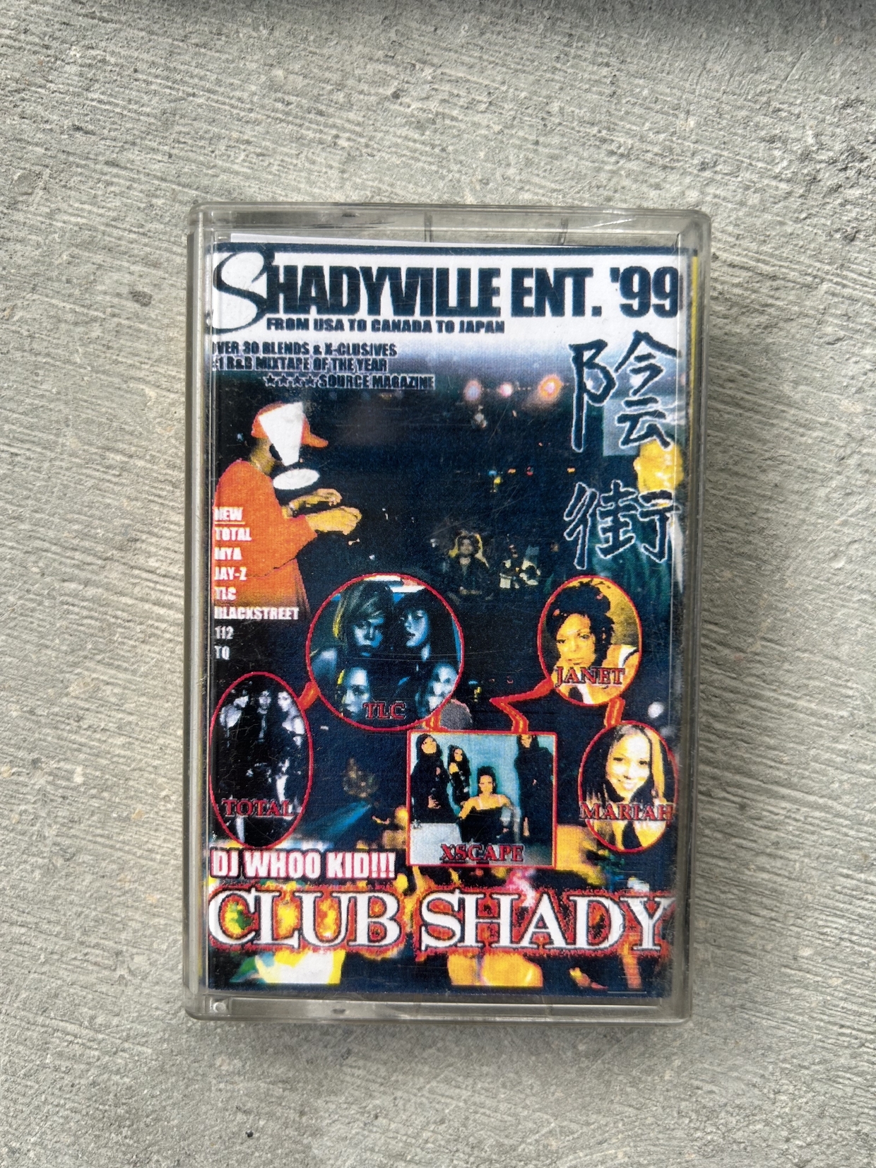 DJ WHOO KID CLUB SHADY 1999 HIP HOP MIXTAPE CASSETTE TAPE