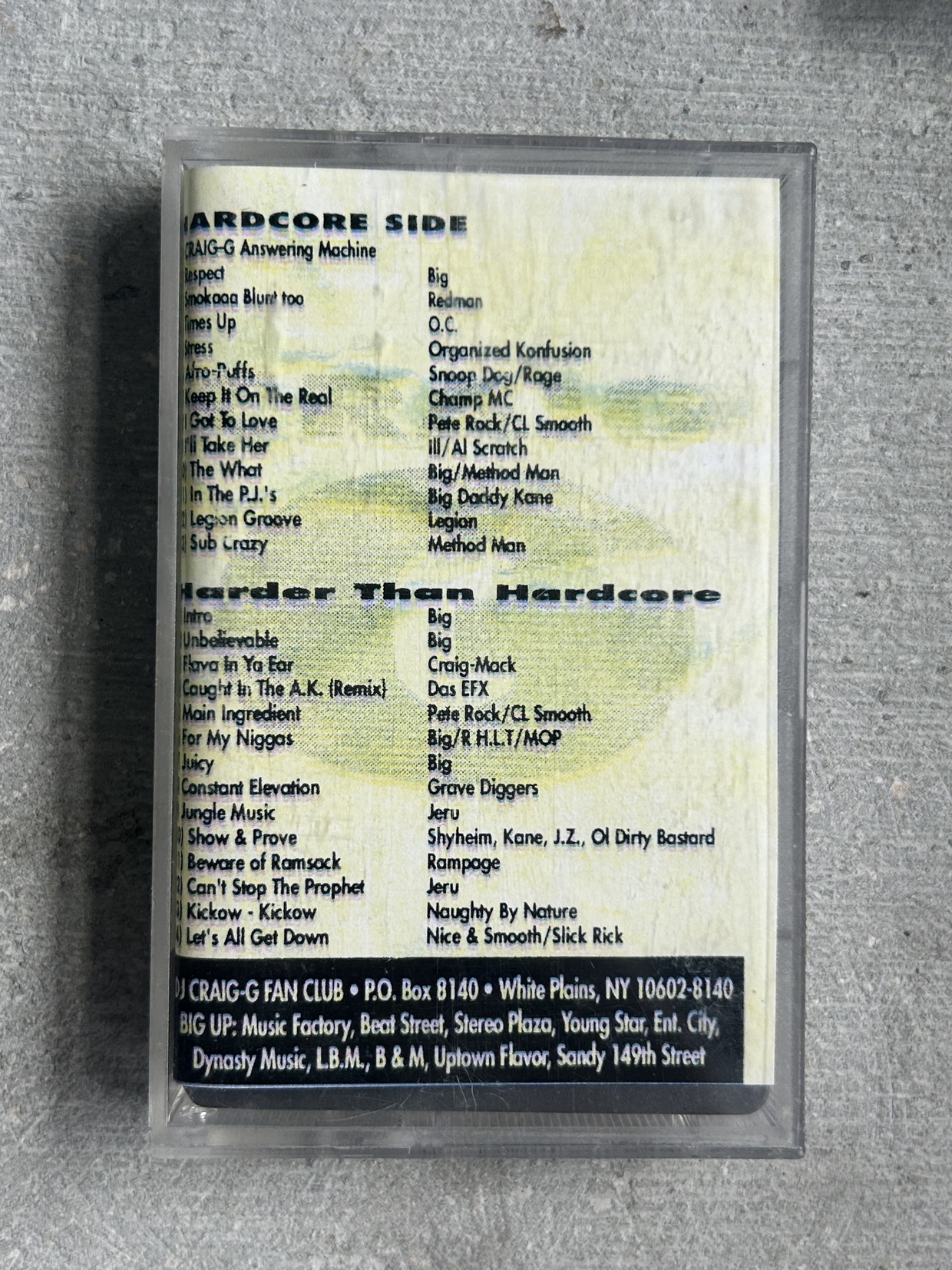 DJ CRAIG G SNEEKIN UP ON THAT ASS PT.1 90S HIP HOP MIXTAPE CASSETTE TAPE