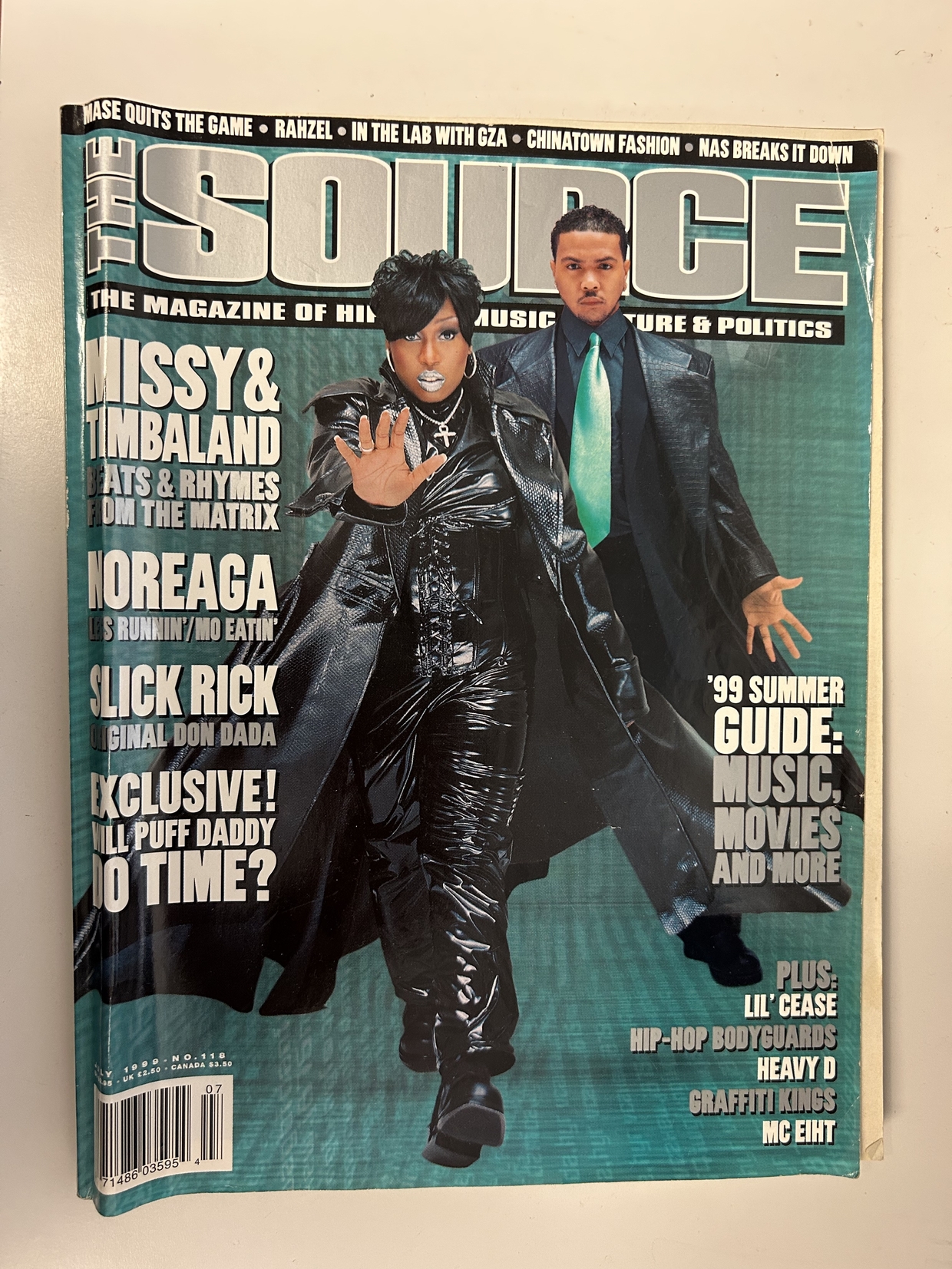 THE SOURCE MAGAZINE ISSUE 118 JULY 1999 MISSEY ELLIOTT & TIMBALAND