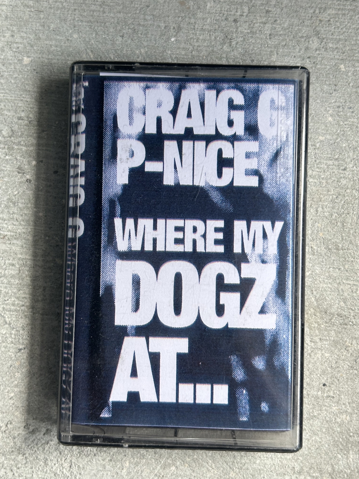 DJ CRAIG G & P-NICE WHERE MY DOGZ AT 90S HIP HOP MIXTAPE CASSETTE TAPE