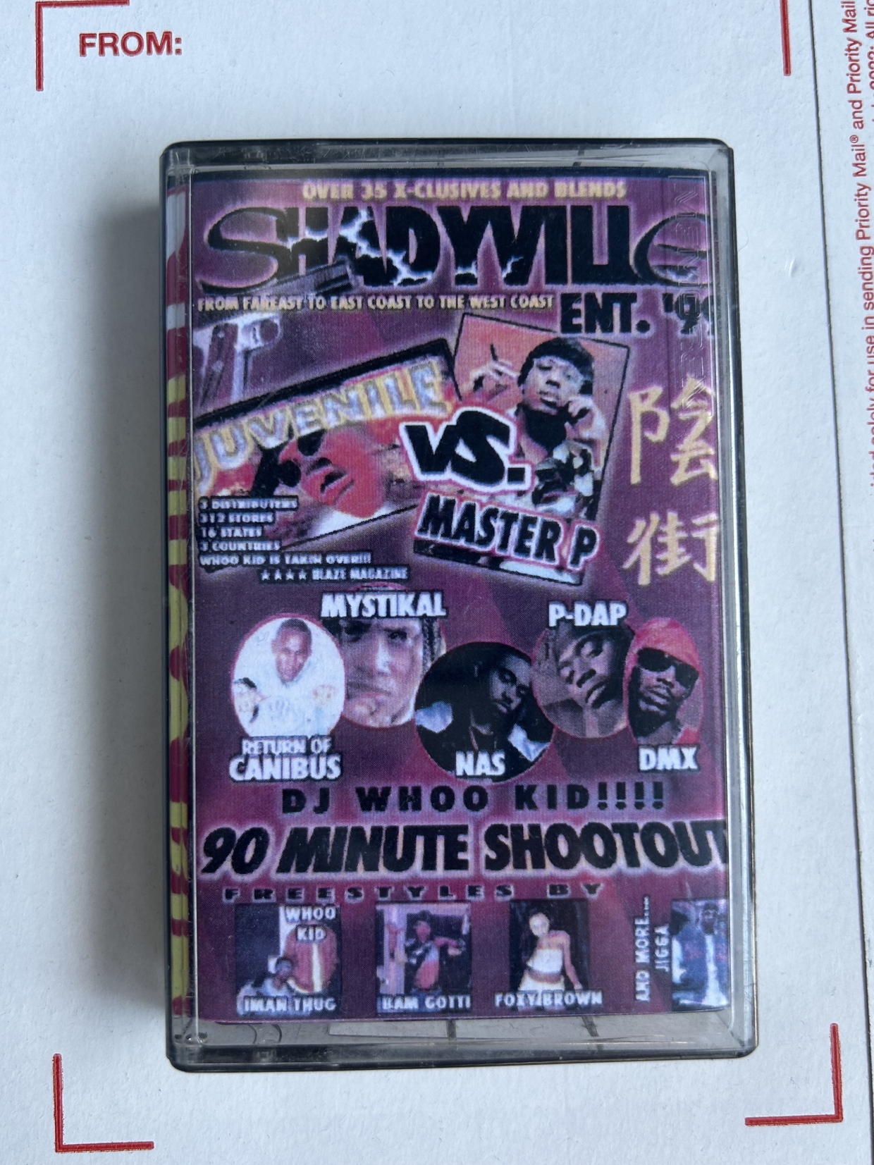 DJ WHOO KID 90 MINUTE SHOOTOUT 90S HIP HOP MIXTAPE CASSETTE TAPE