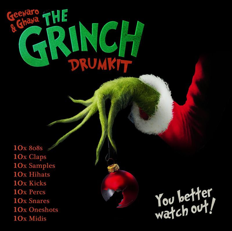 The Grinch Drum Kit | Dark Drill & MIDI Samples | Drumkits.gg