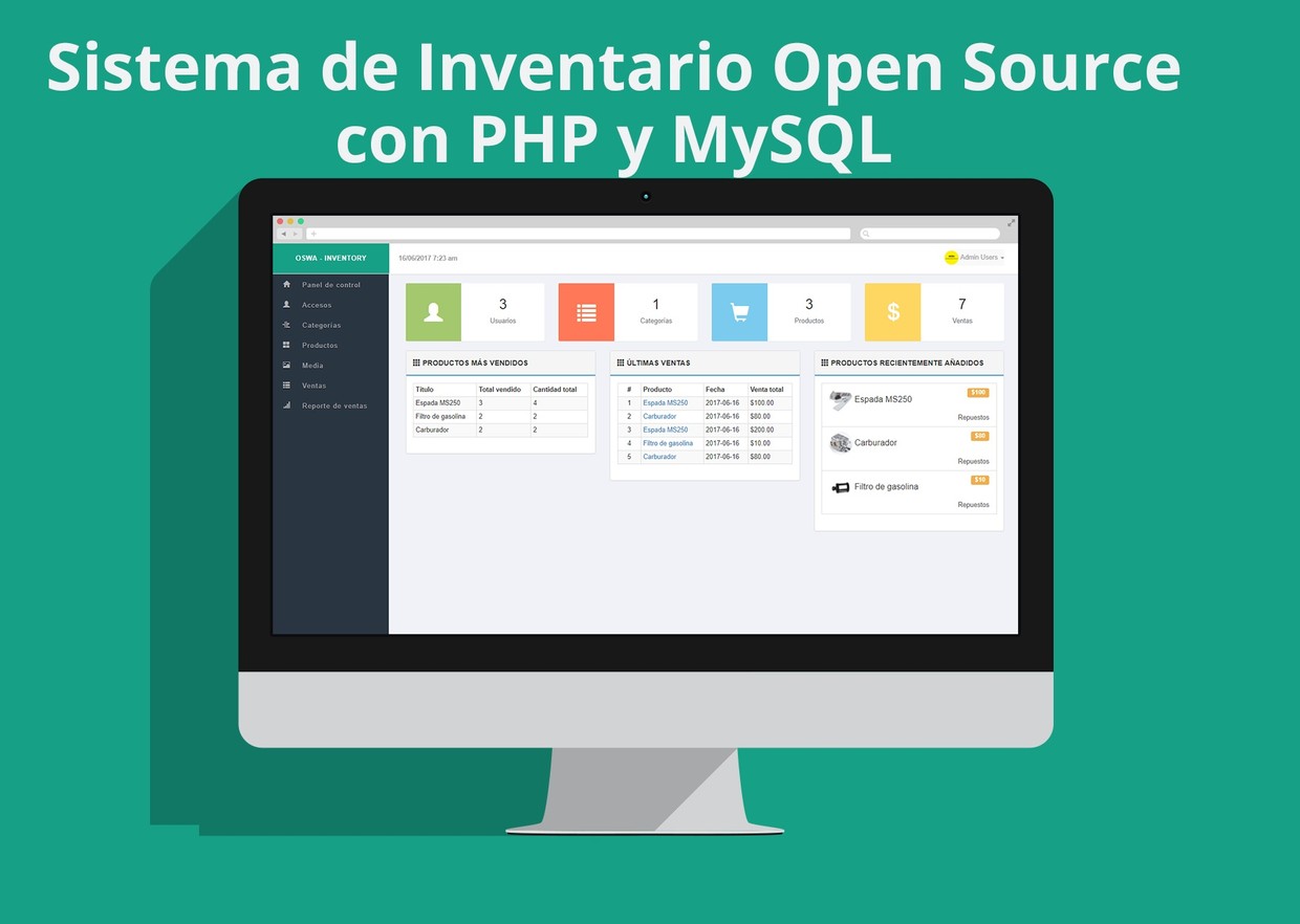 Sistema de Inventario Open Source con PHP y MySQL
