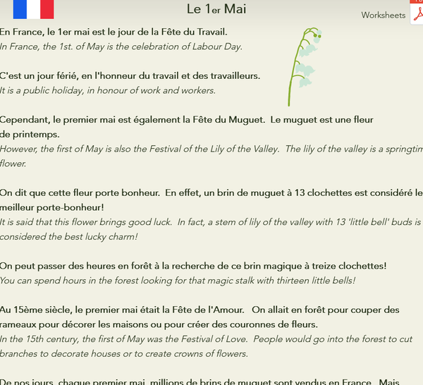 Le Premier Mai (A French Tradition)