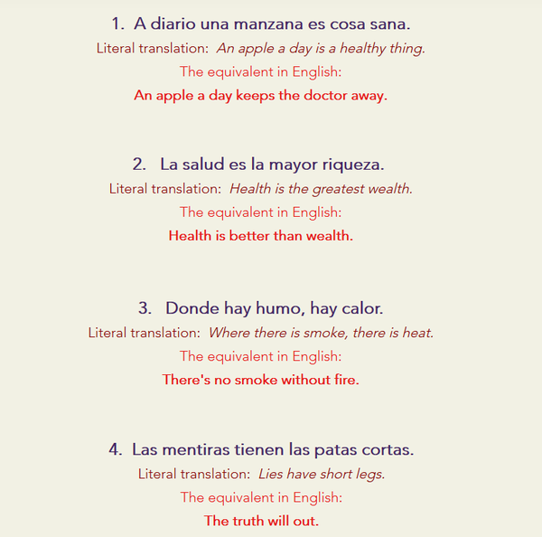 Spanish Proverbs & Sayings Spanish Proverbs & Sayings