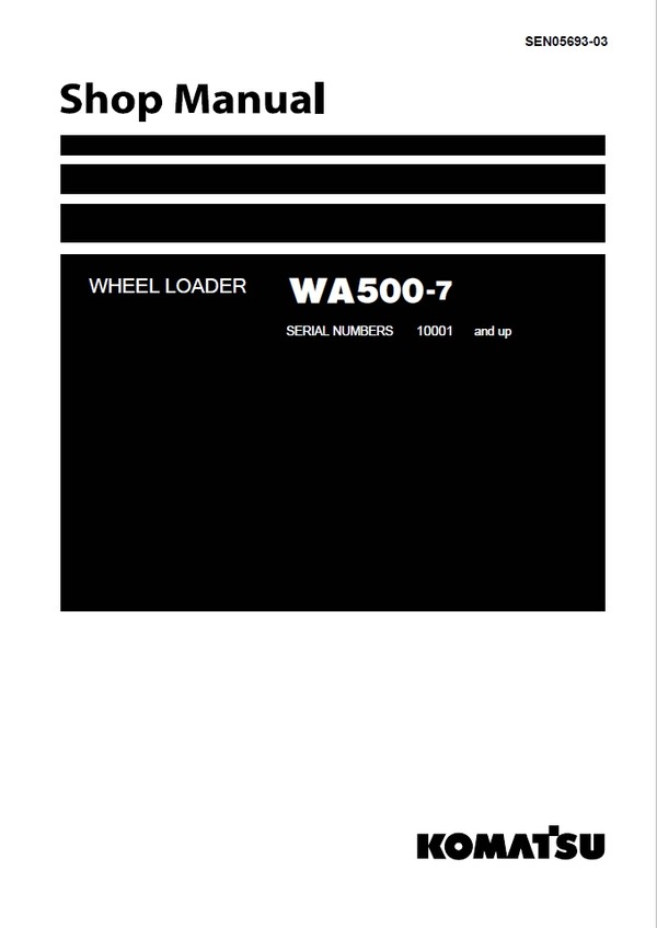 Fiat Kobelco Service Manual W110, W130, W130PL Wheel Loader 6040234600 ...