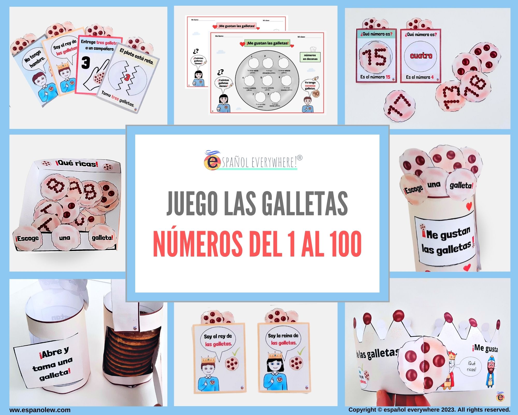 Actividades y juego de repaso y refuerzo en clase de español con niños ...