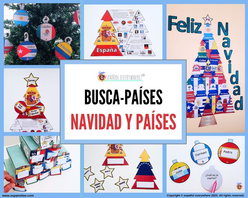 Juegos y manualidades con países de habla hispana. Mes de la Herencia ...